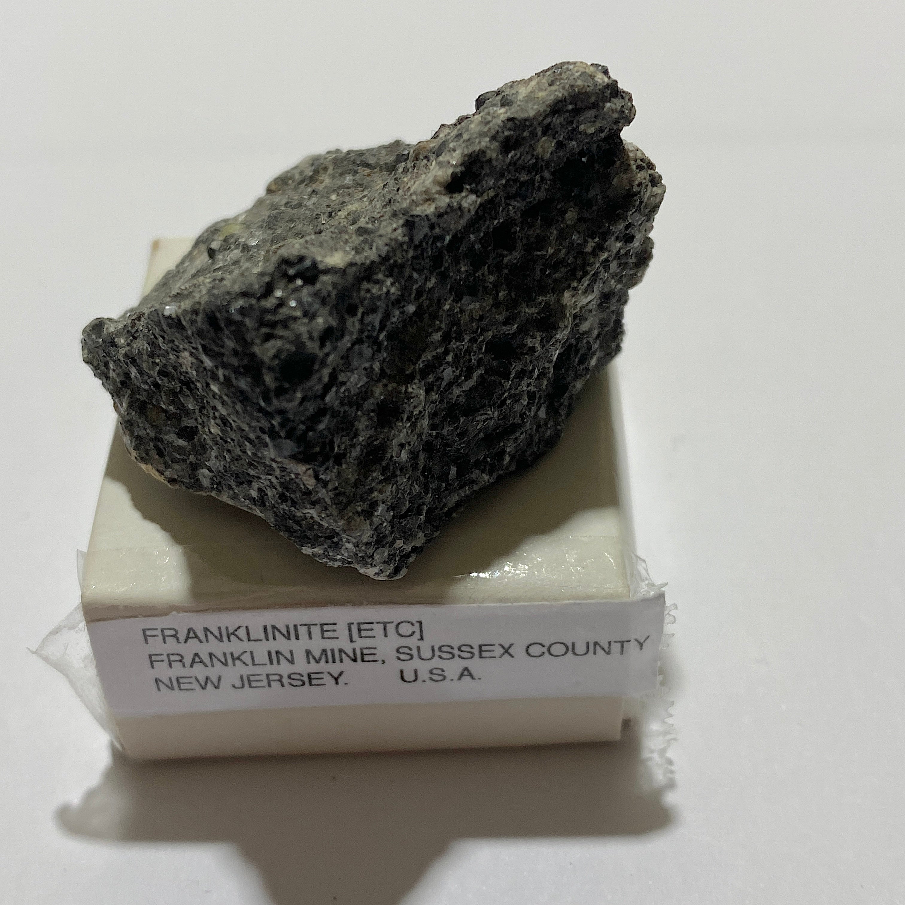 FRANKLINITE [ETC] - FRANKLIN MINE, SUSSEX COUNTY, NEW JERSEY, U.S.A. 4 – MF Minerals & Rocks