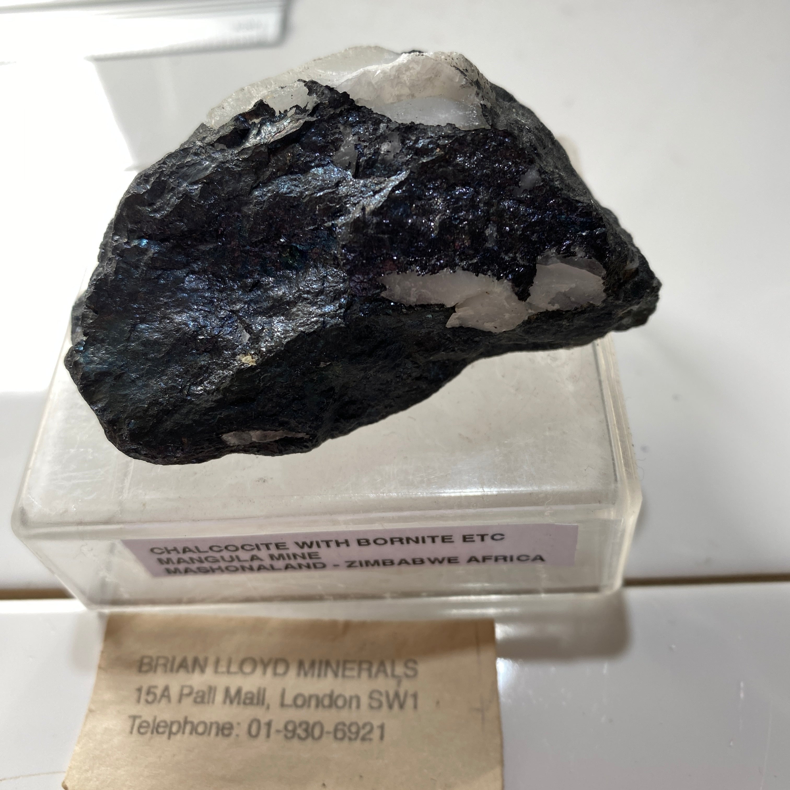 COPPER ORE [BORNITE/CHALCOCITE ETC] - MANGULA MINE, ZIMBABWE 186g MF39 ...