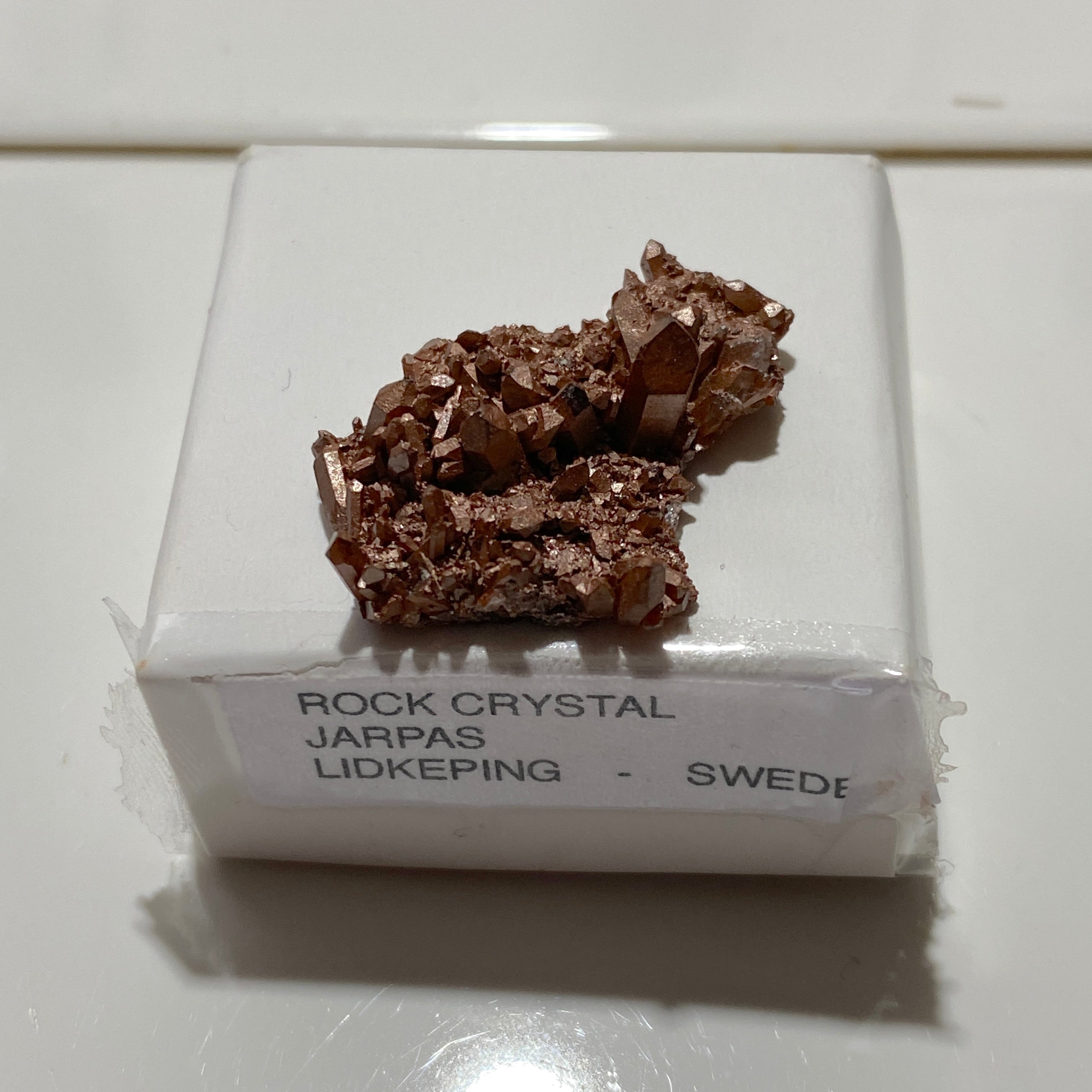 ROCK CRYSTAL [HEMATITE COATING QUARTZ] - JARPAS, SWEDEN 3g. MF4112 – MF ...