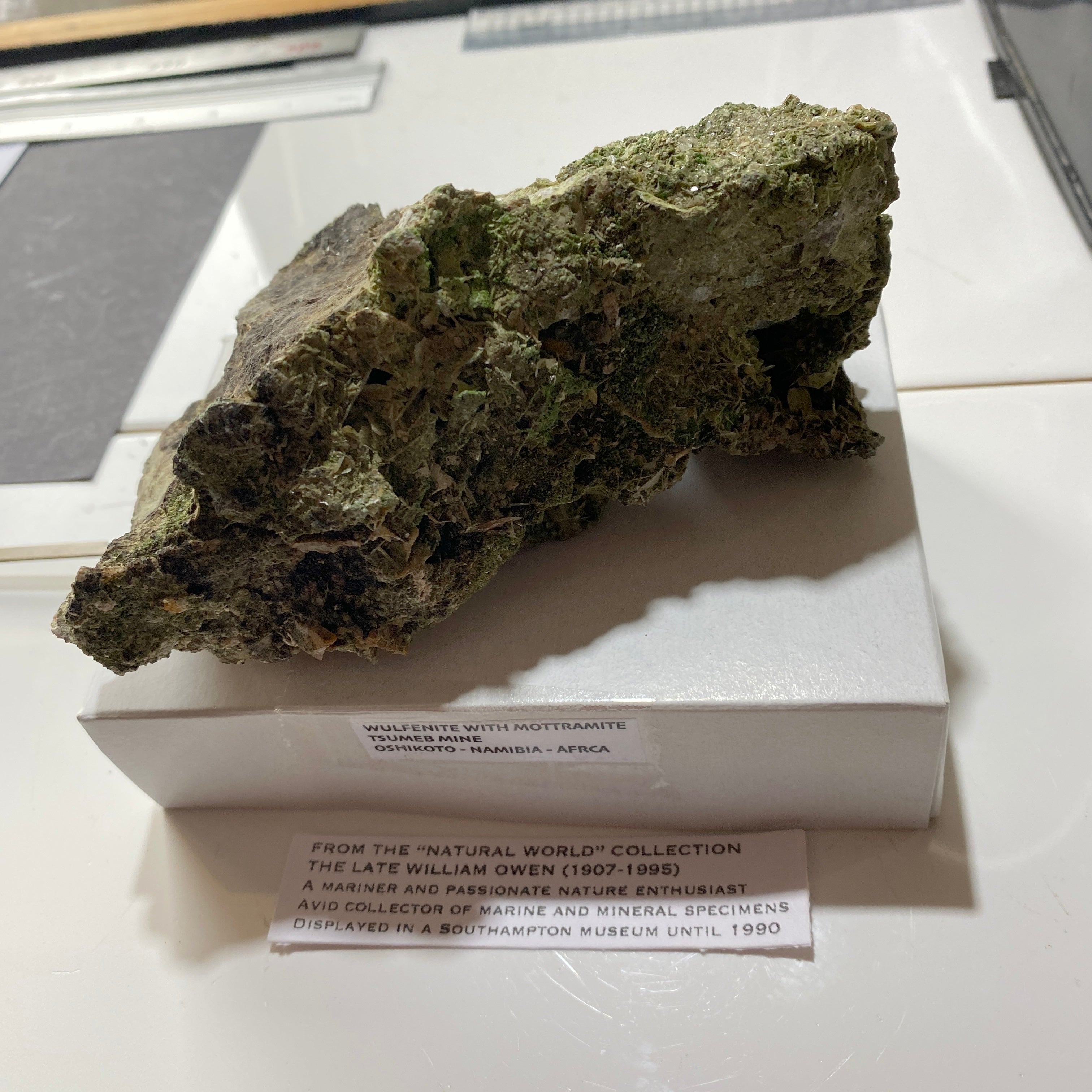 WULFENITE WITH MOTTRAMITE [ETC] - TSUMEB MINE, OSHIKOTO, NAMIBIA 471g ...
